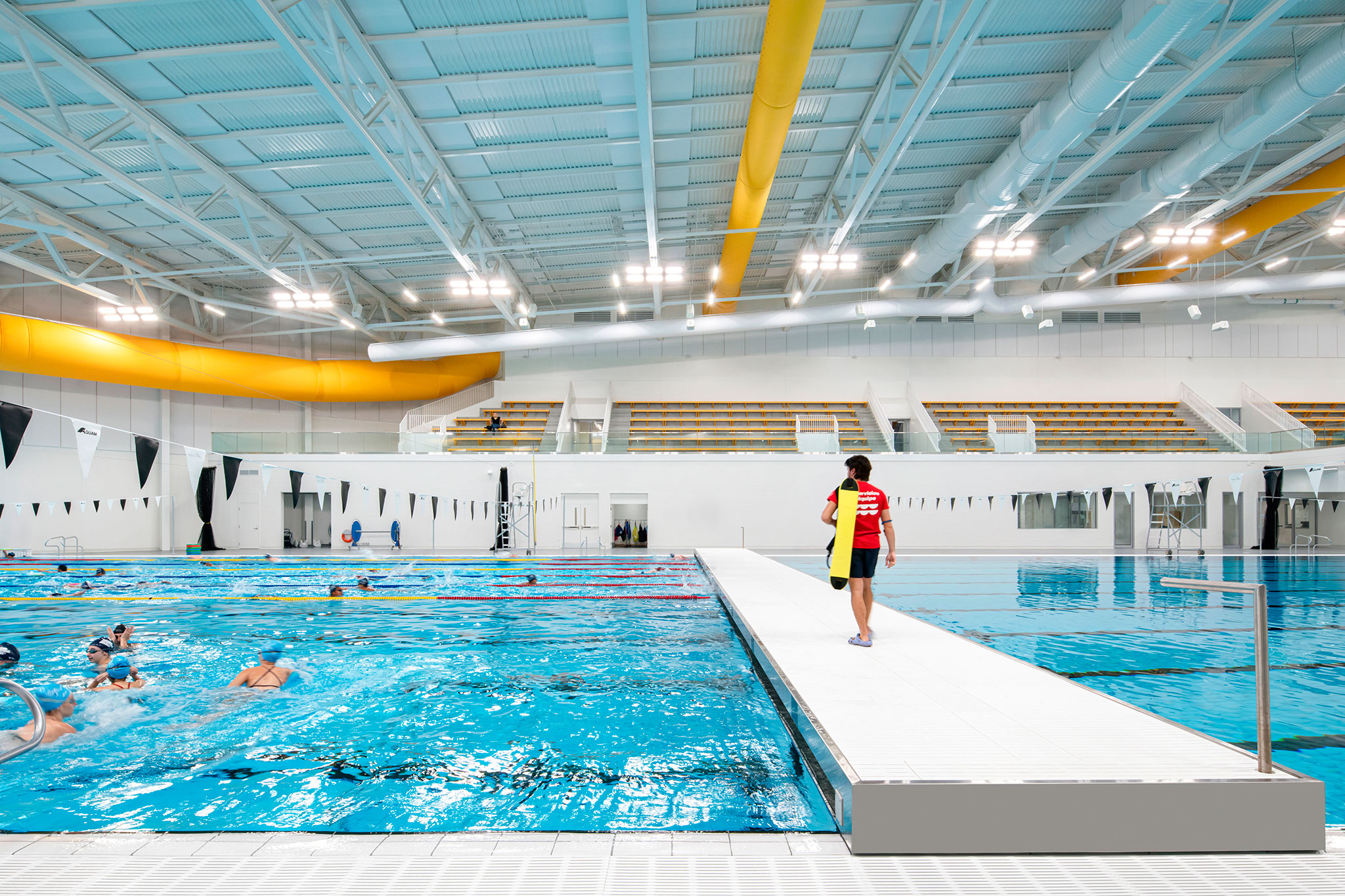 Vanguard and colour. Laval’s Aquatic Complex by Sid Lee Architecture ...