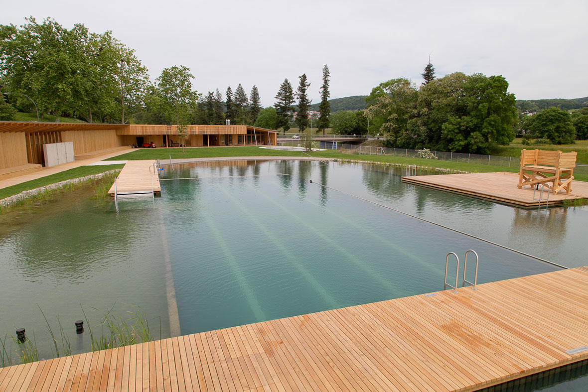 Naturbad Riehen, a natural swimming pool by Herzog & De Meuron | METALOCUS