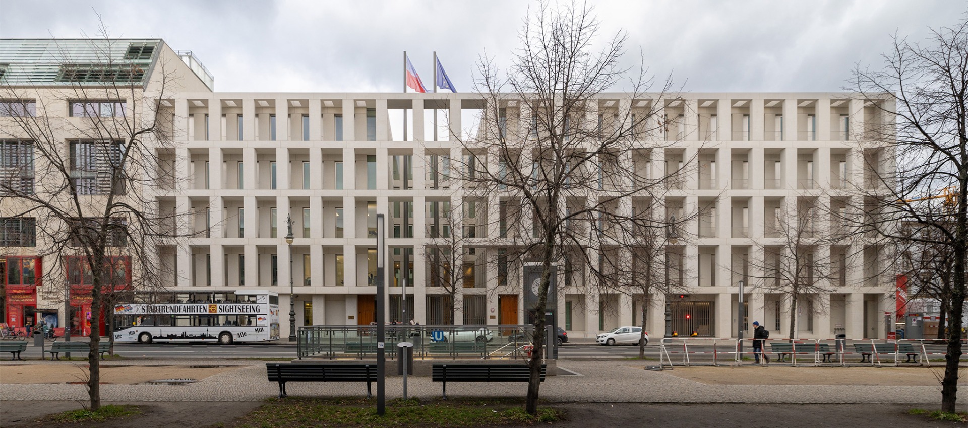 A three-dimensional facade. Polish Embassy by JEMS Architekci | METALOCUS