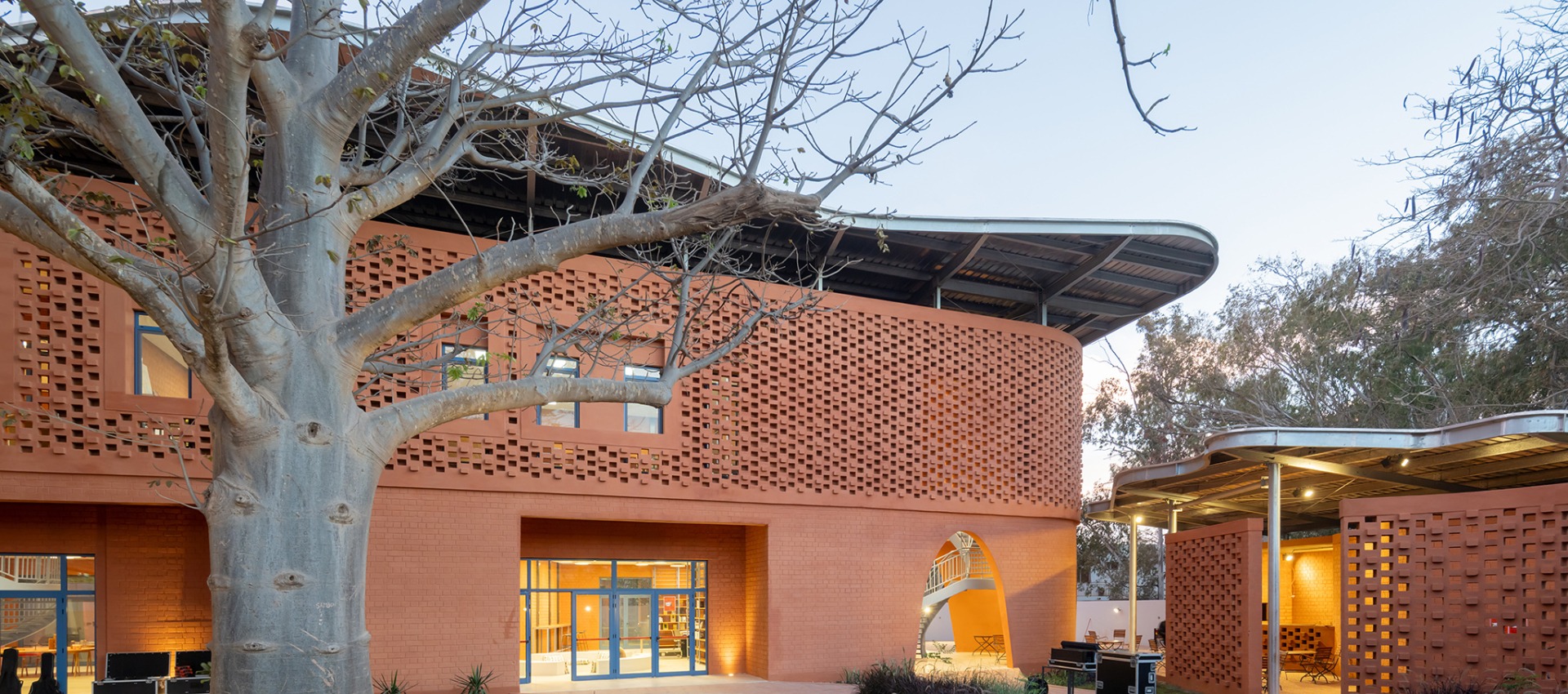 Dynamic cultural space. Goethe-Institut by Kéré Architecture | METALOCUS