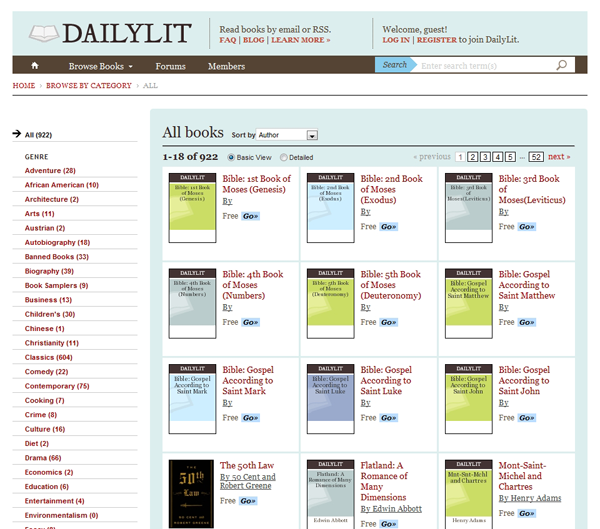 DailyLit – Para leer libros por email o RSS | METALOCUS