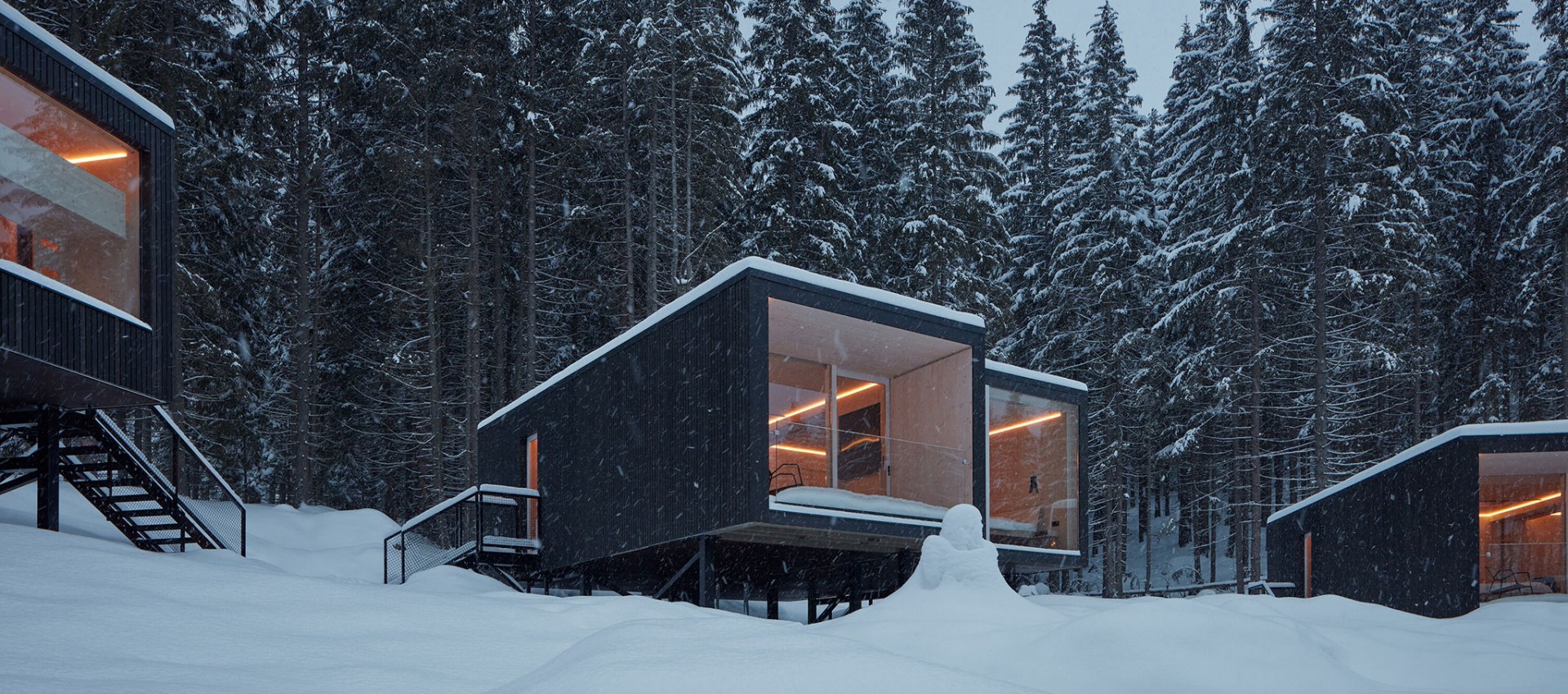 Incorporating nature into design. Shelters for Hotel Bjornson by Ark ...