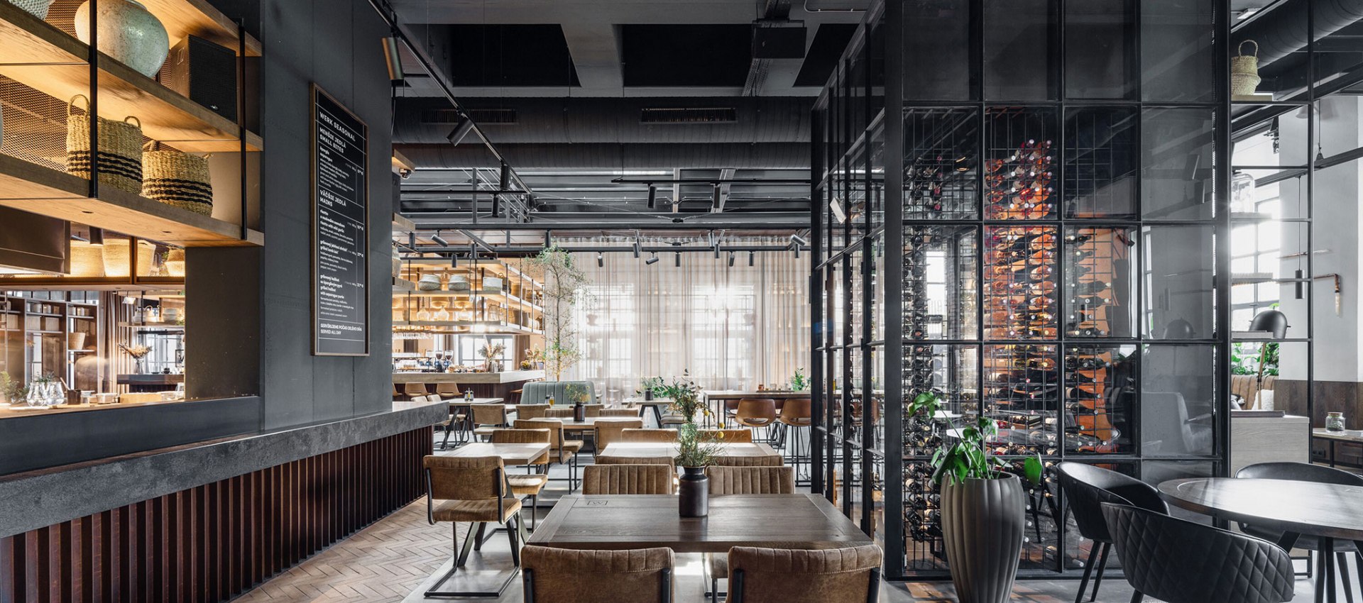 Versatile space as a meeting point. WERK Restaurant by BEEF ARCHITEKTI ...