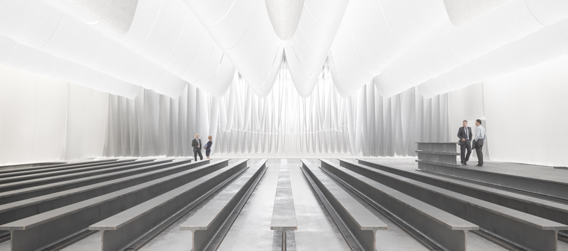 Ephemeral architecture and circular economy. BBConstrumat common areas ...