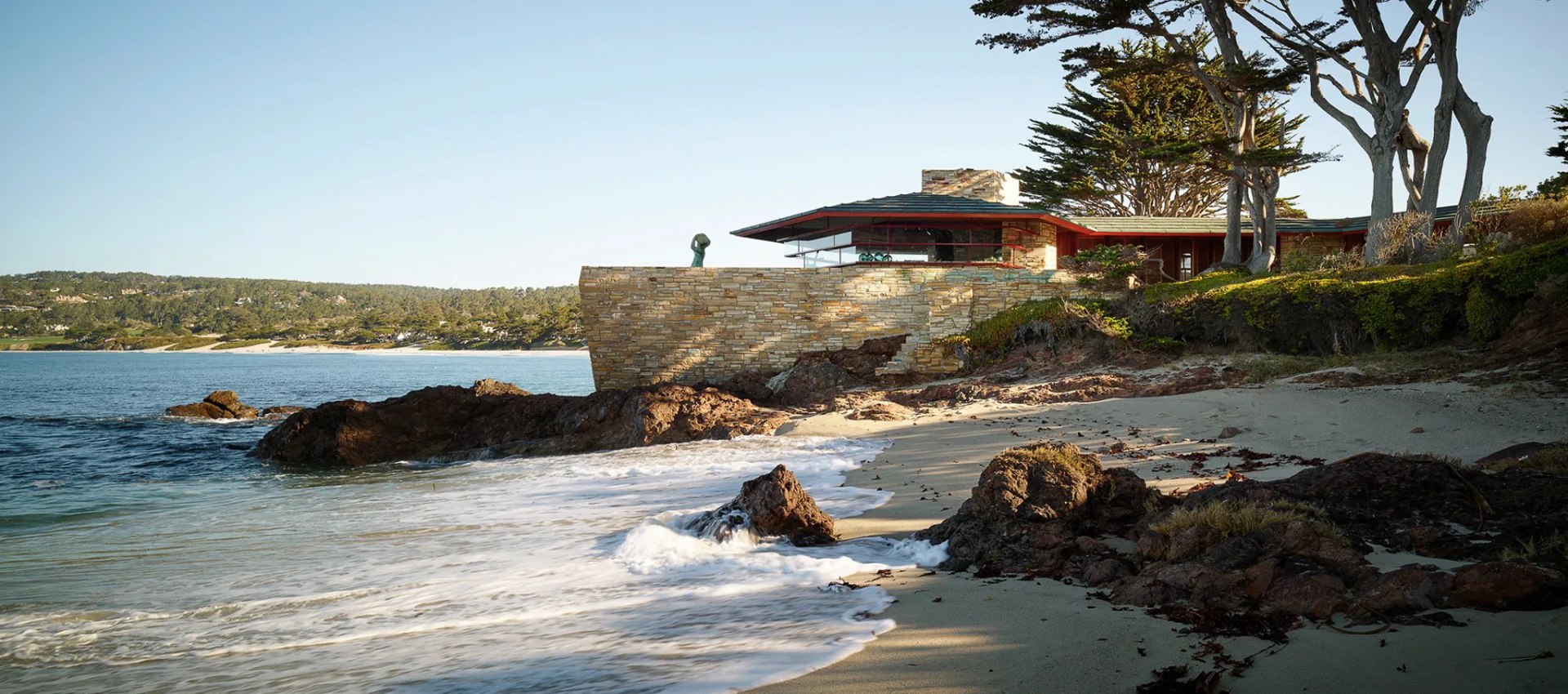 «Cabaña en las rocas» o Casa de la Sra. Clinton Walker de Frank Lloyd ...