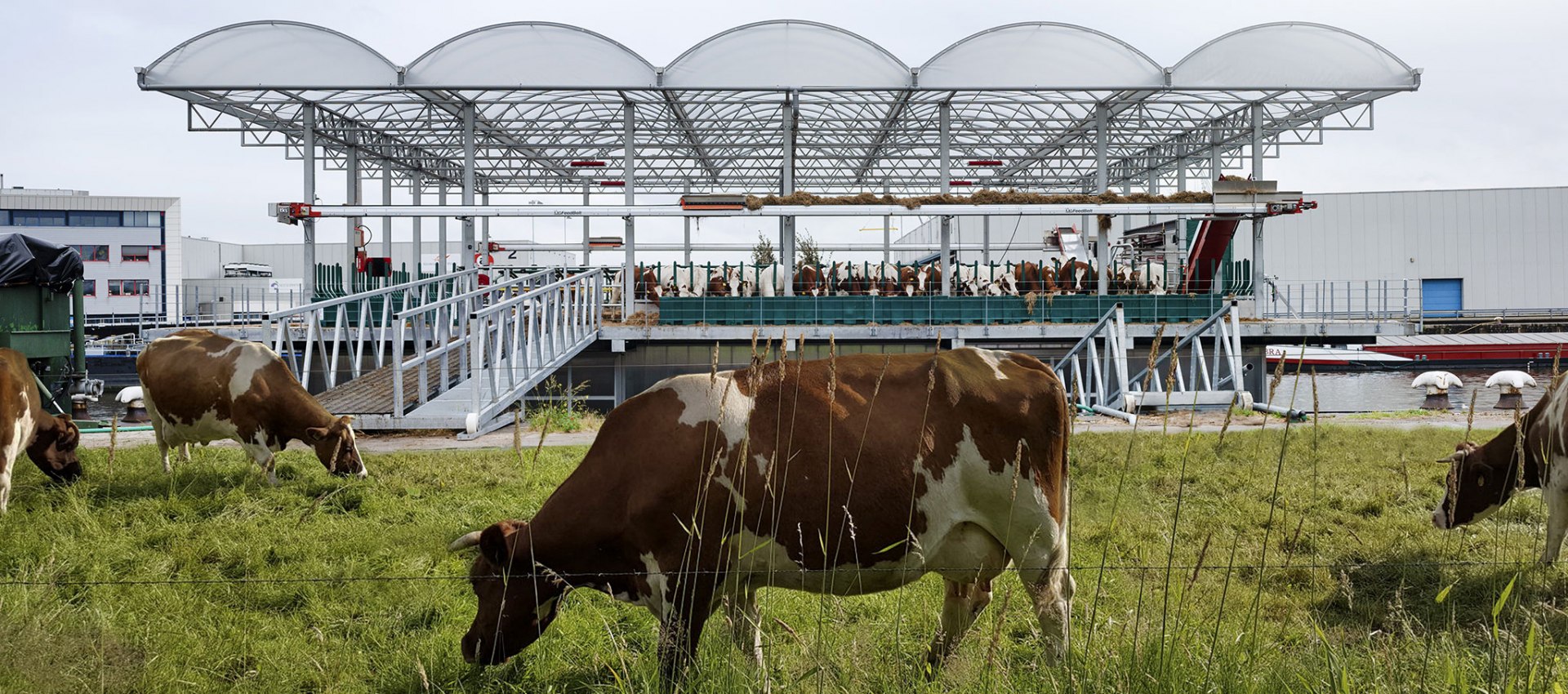Production off the land. Floating Farm Dairy by Goldsmith Company | The ...