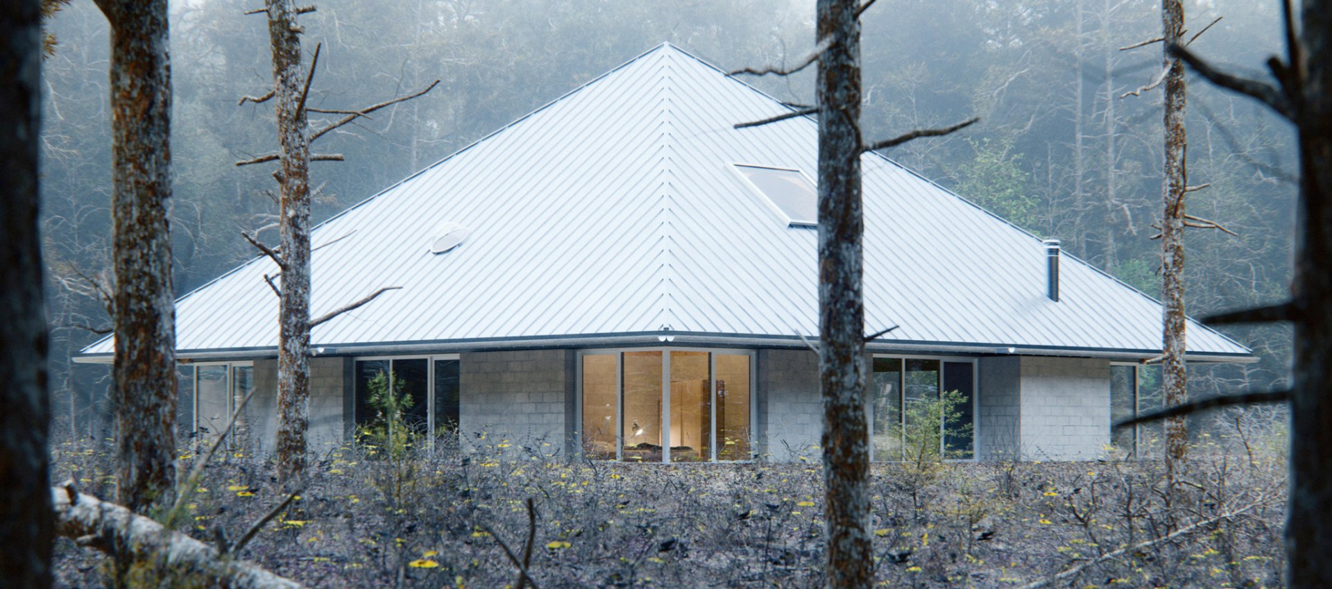 An Interesting Proposal About Nine Square Grid House Of Woodland By an-interesting-proposal-about-nine-square-grid-house-of-woodland-by