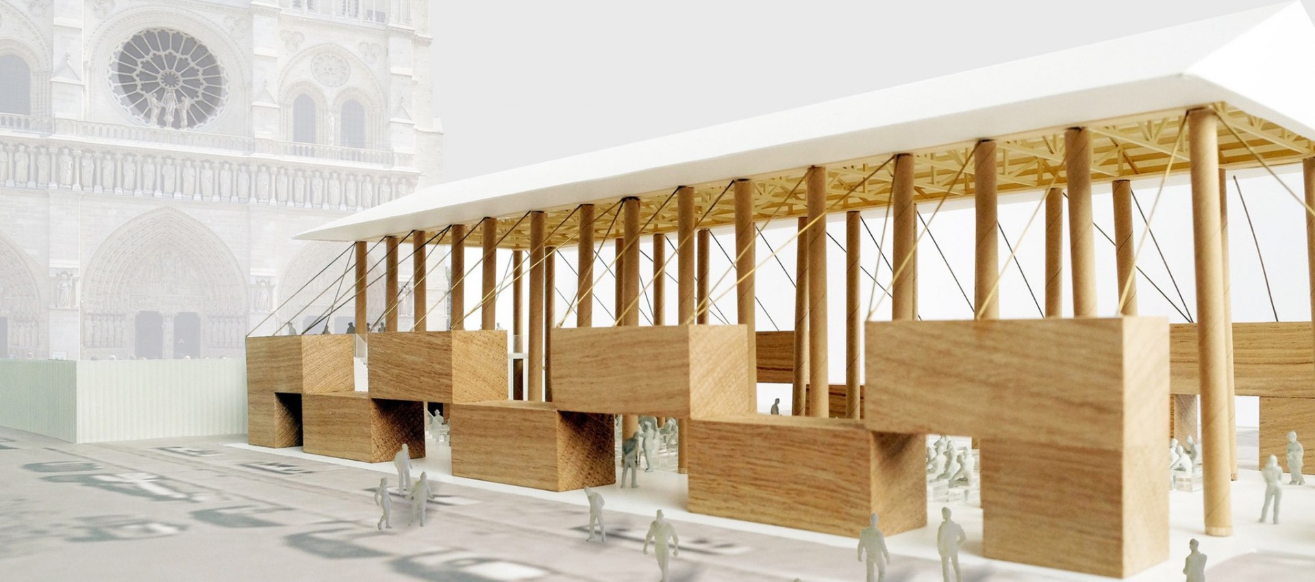Shigeru Ban Designs Temporary Notre-Dame Pavilion | The Strength of ...