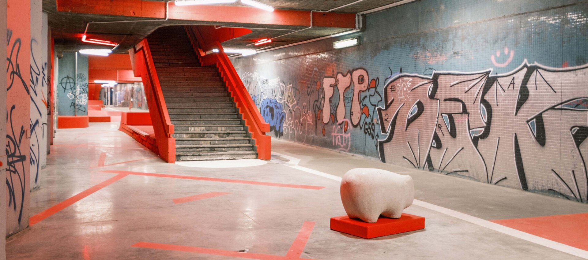 Injection of life into a forgotten space. Vltavská Underground by U / U ...