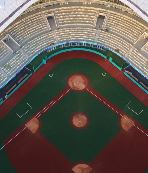 A landscape of terraces for the Asian games. Fuyang Yinhu Sports Center ...