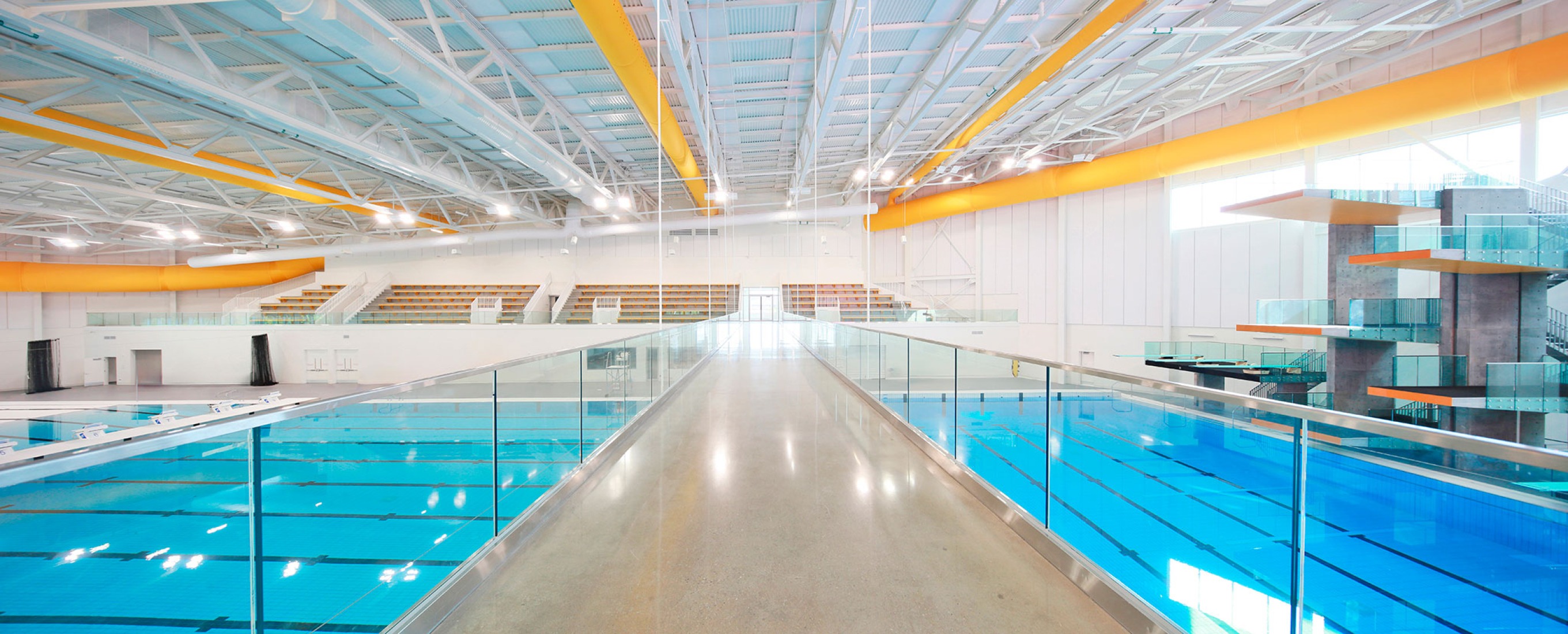 Vanguard and colour. Laval’s Aquatic Complex by Sid Lee Architecture ...