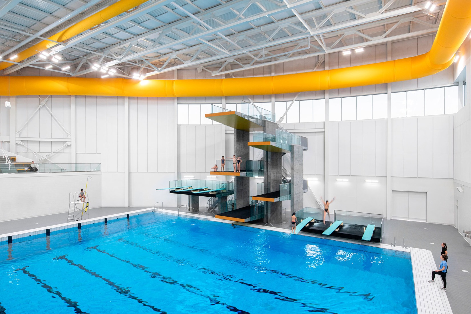 Vanguard and colour. Laval’s Aquatic Complex by Sid Lee Architecture ...