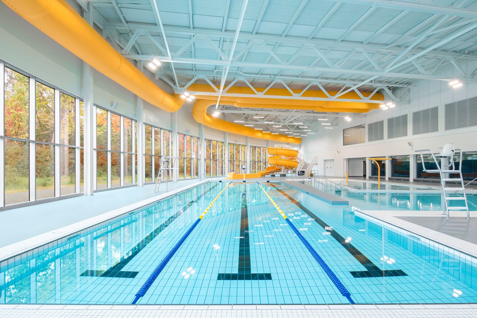 Vanguard and colour. Laval’s Aquatic Complex by Sid Lee Architecture ...