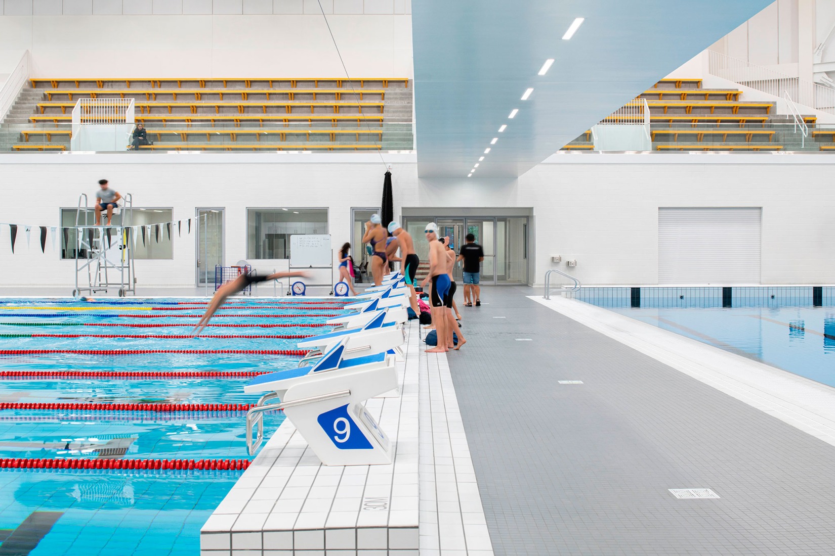 Vanguard and colour. Laval’s Aquatic Complex by Sid Lee Architecture ...
