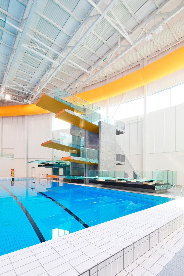 Vanguard and colour. Laval’s Aquatic Complex by Sid Lee Architecture ...