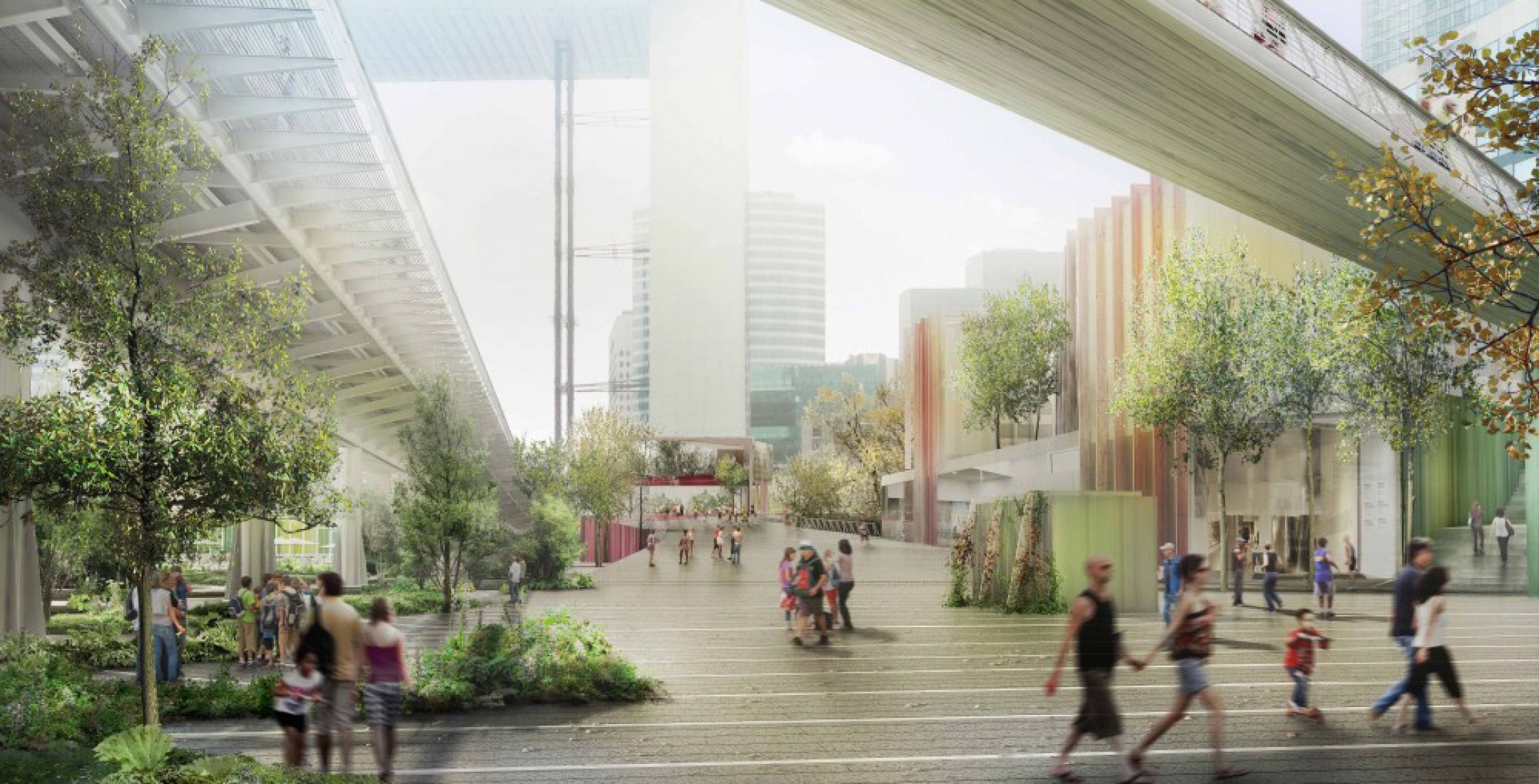 PARIS LA DEFENSE CBD. Jardins de l’Arche | The Strength of Architecture ...