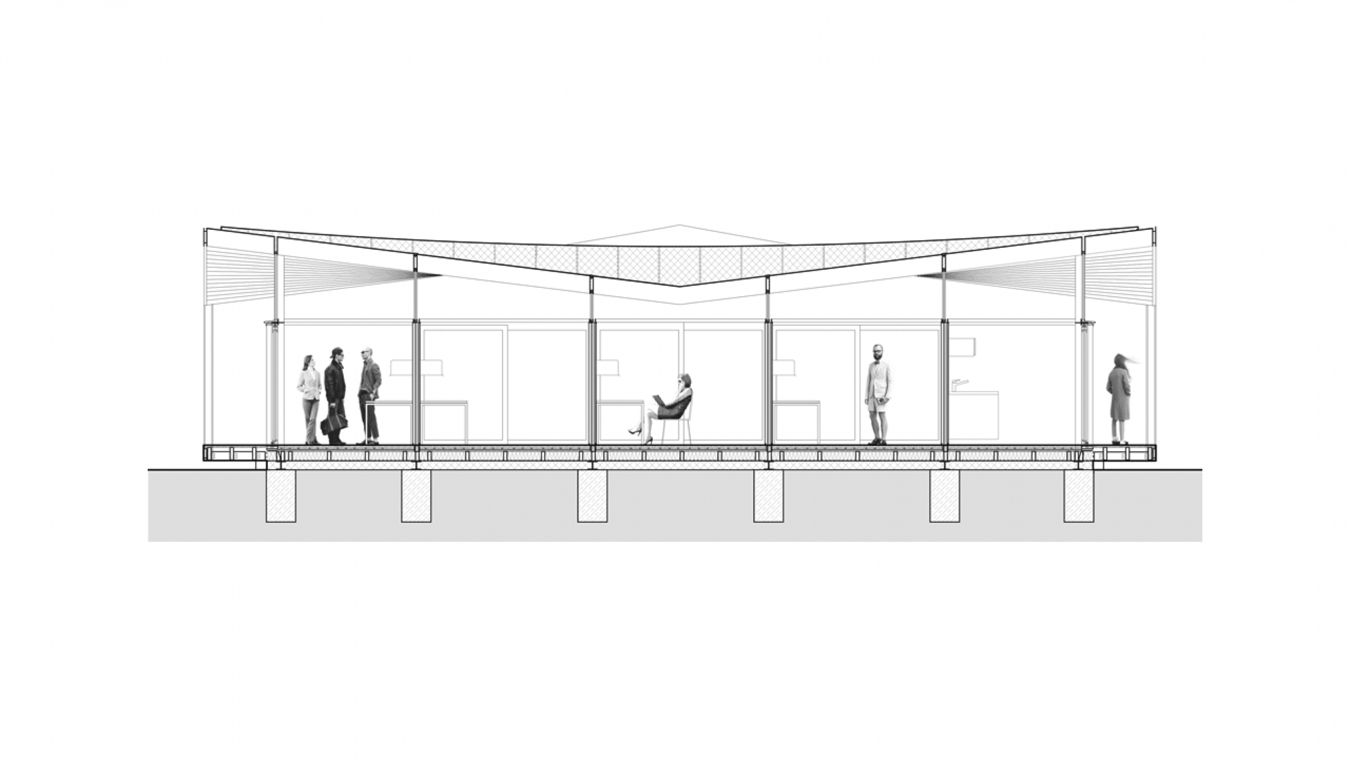 More study spaces with Fellows Pavilion at American Academy by Barkow ...