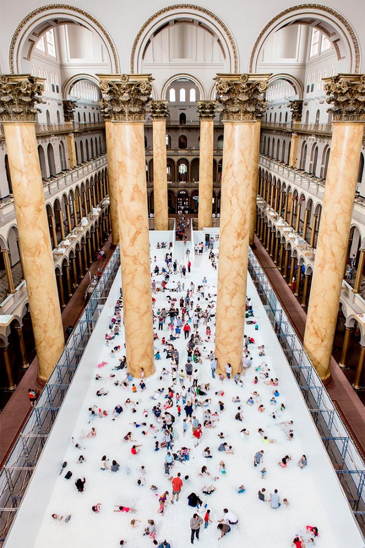 The beach in National Building Museum, by Snarkitecture | The Strength ...