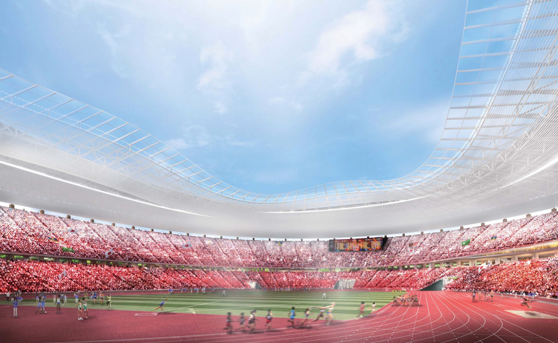 Design by architect Kengo Kuma selected for new Tokyo Olympic Stadium ...