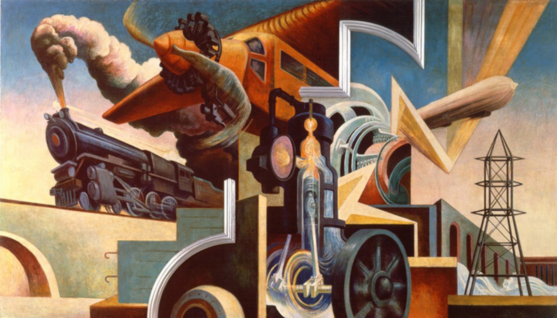 El mural "America Today" de Thomas Hart Benton en el MET | Sobre ...