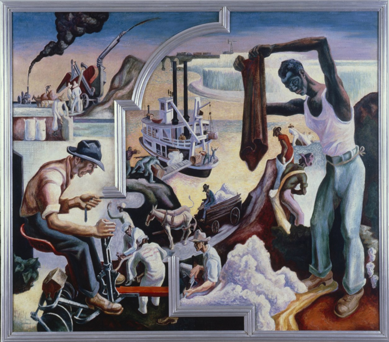 The mural "America Today" by Thomas Hart Benton at The MET | The ...