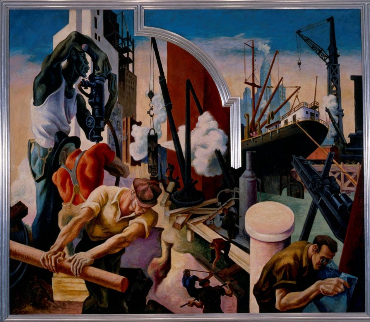 The mural "America Today" by Thomas Hart Benton at The MET | The ...