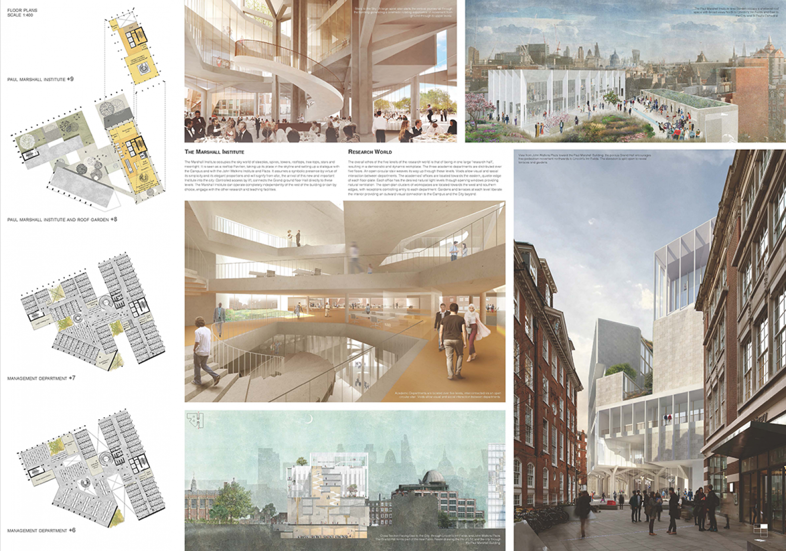 Propuestas finalistas para el concurso de The Paul Marshall Building ...