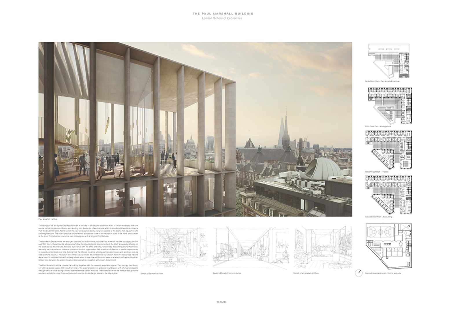 Propuestas finalistas para el concurso de The Paul Marshall Building ...