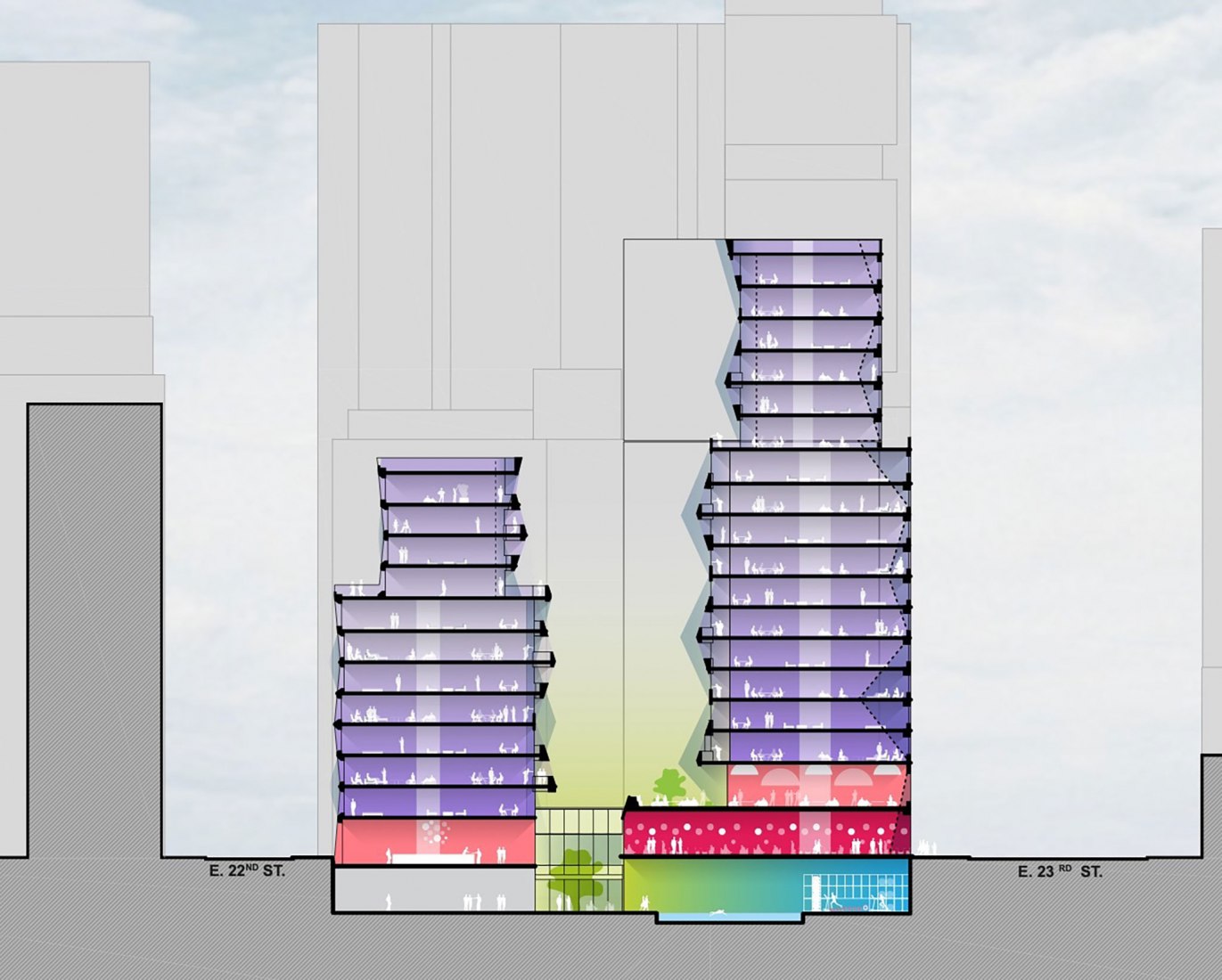 OMA completes, 121 East 22nd Street Residential Complex in Manhattan ...