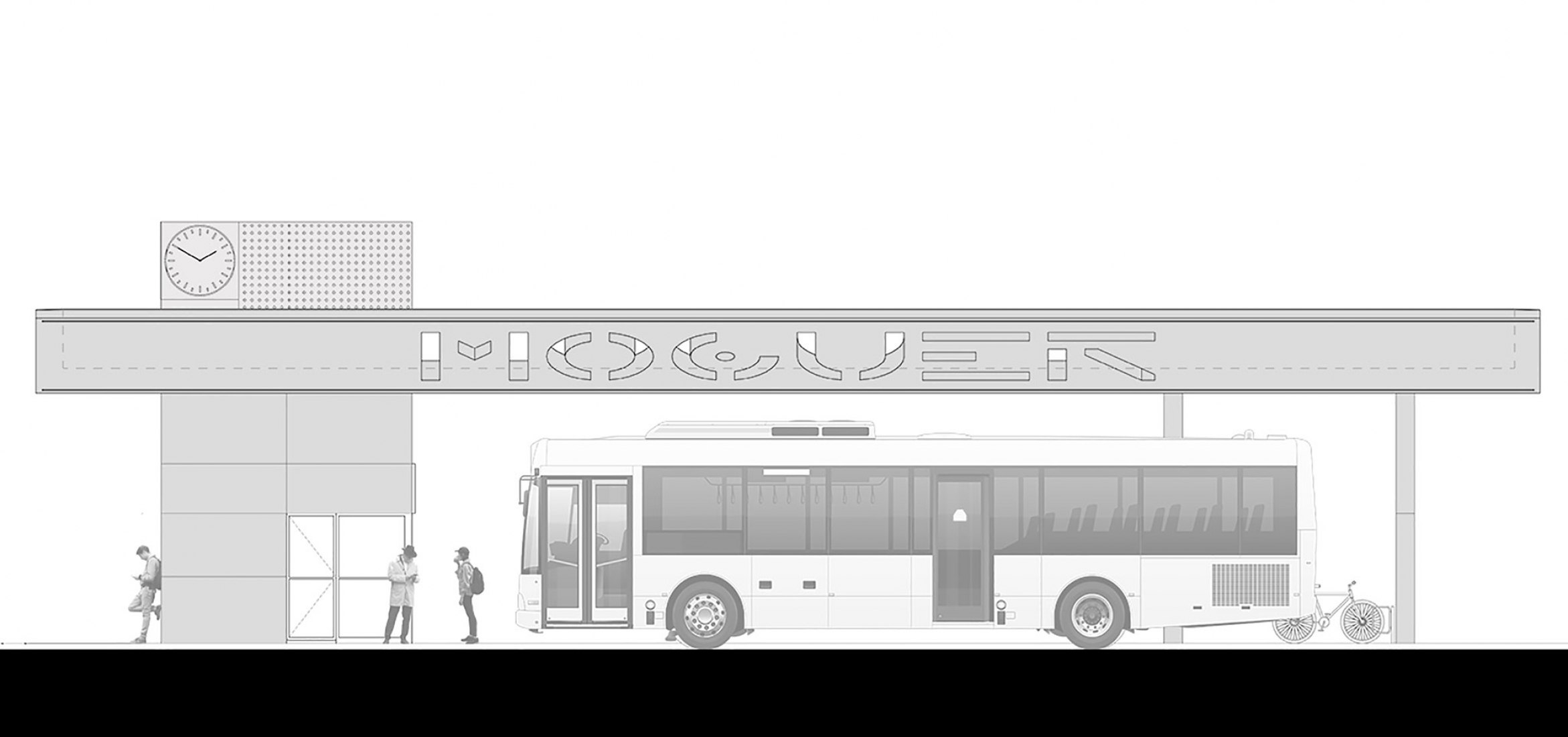 More than a stop. Bus stop "Puerta de Moguer" by Ahaus arquitectos ...