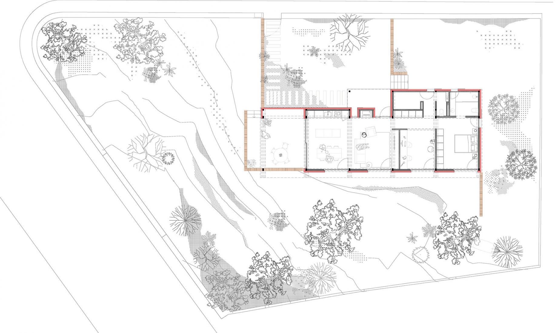 Un intimo y cálido hogar. Casa GE por Alventosa Morell Arquitectes ...