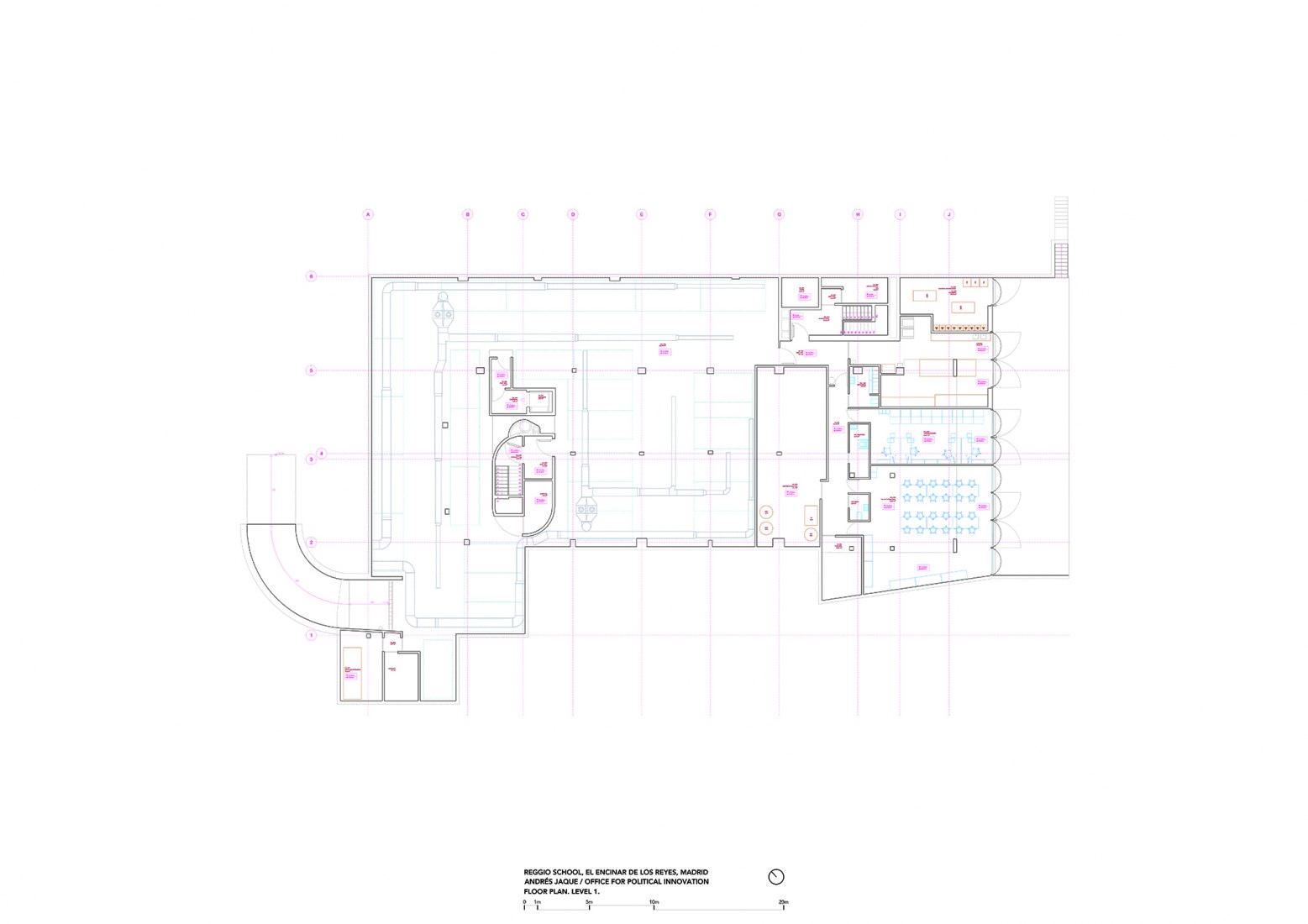 An indoor ecosystem of collective exploration. Reggio School by Andrés ...