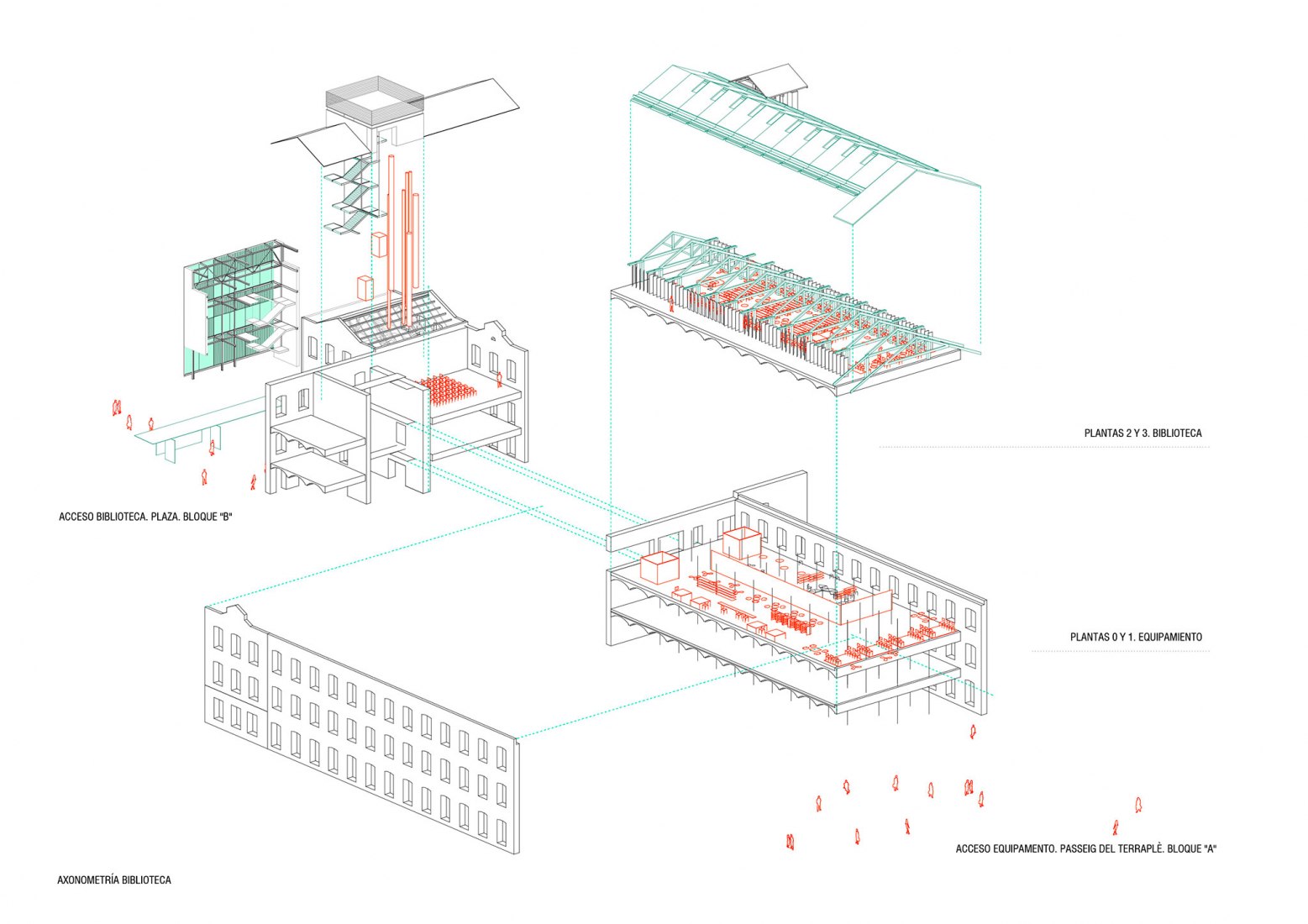 Visual relations, memory and transparencies. El Molí Library by Antonio ...