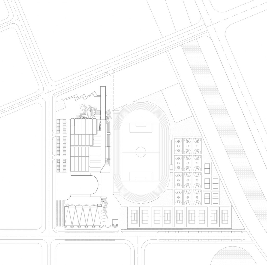 Gymnasium of the New Campus of Tianjin University by Atelier Li ...