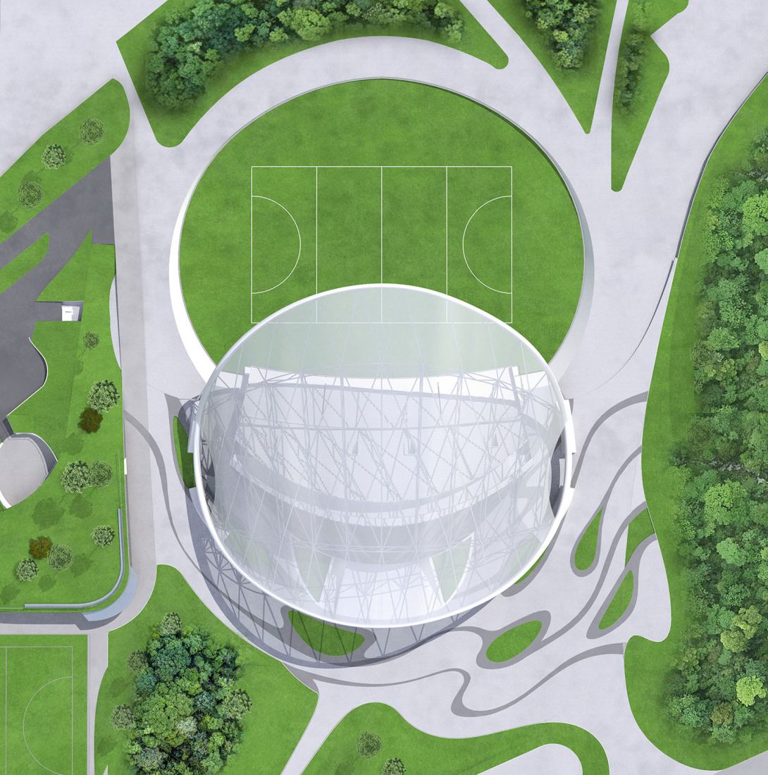Two intersecting ovals. Field Hockey Stadium by Archi-Tectonics | The ...