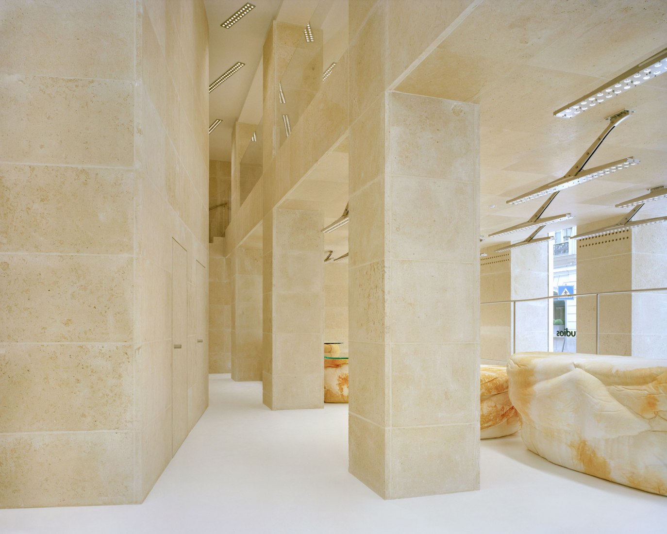 The Saint-Maximin stone inside. Acne Studios Flagship Store in Paris by ...