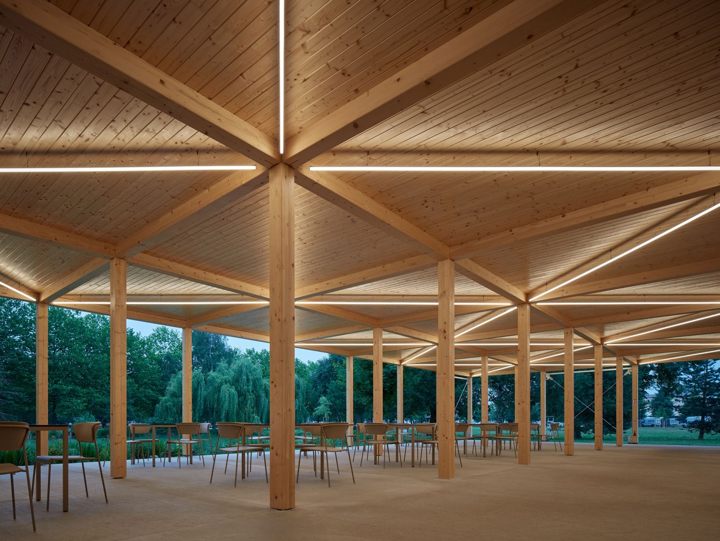 A restaurant connected with nature. Garden Restaurant by Atelier 111 ...