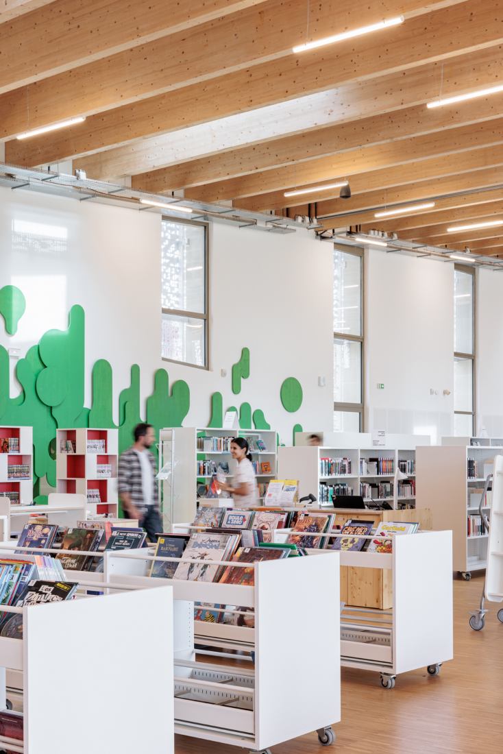 Integrating into the landscape. Game and Media Library L’échappée by ...