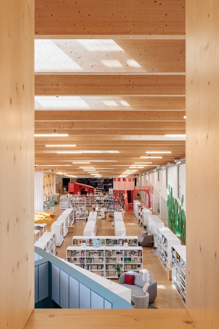 Integrating into the landscape. Game and Media Library L’échappée by ...