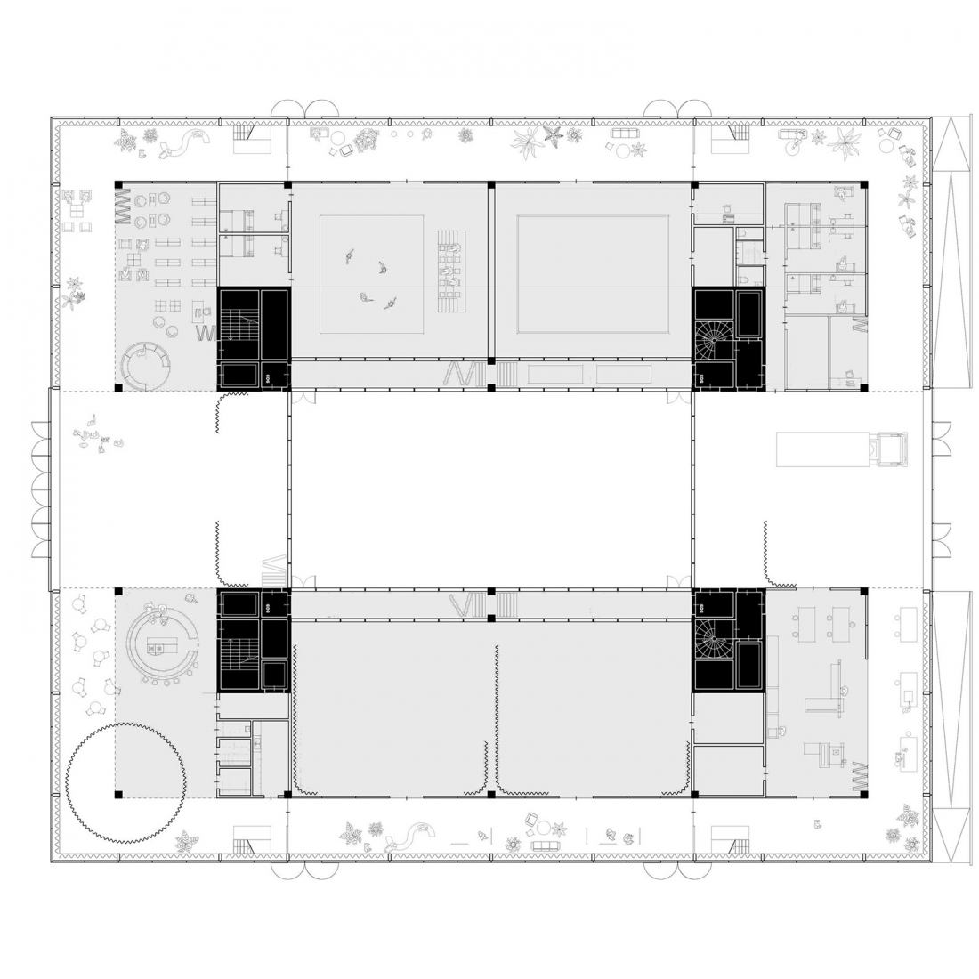 A center for artistic culture. "Ateliers Medicis" by Muoto and Titan ...