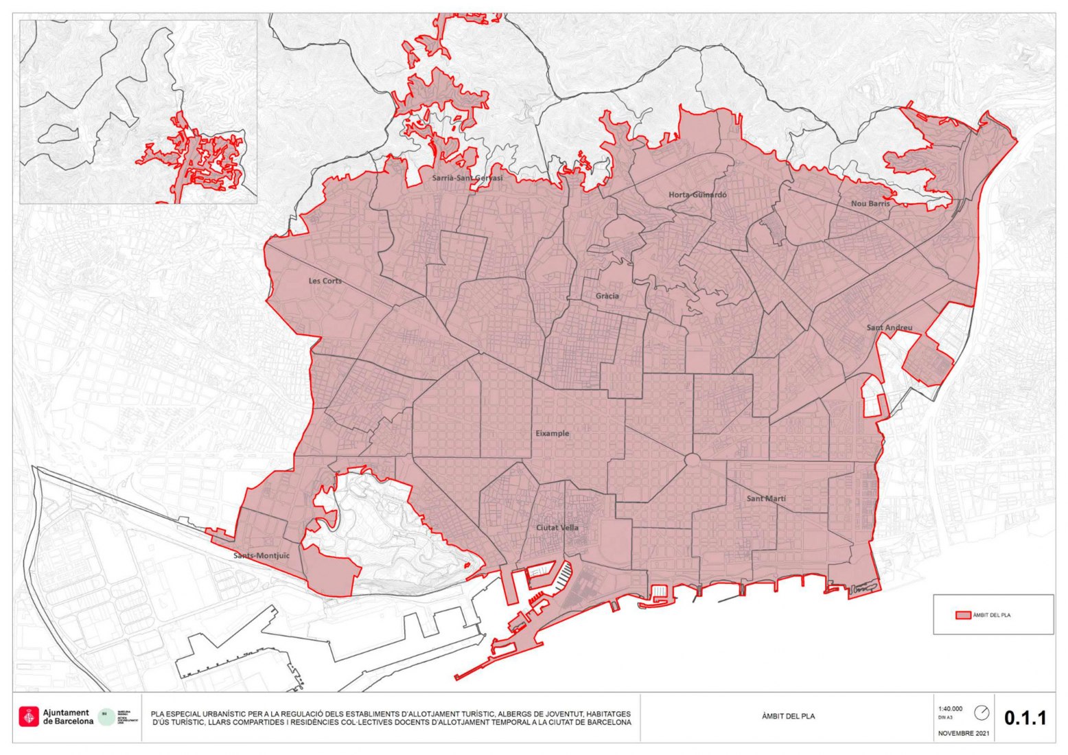 Plan Especial Urbanístico en Barcelona para la regulación de los ...