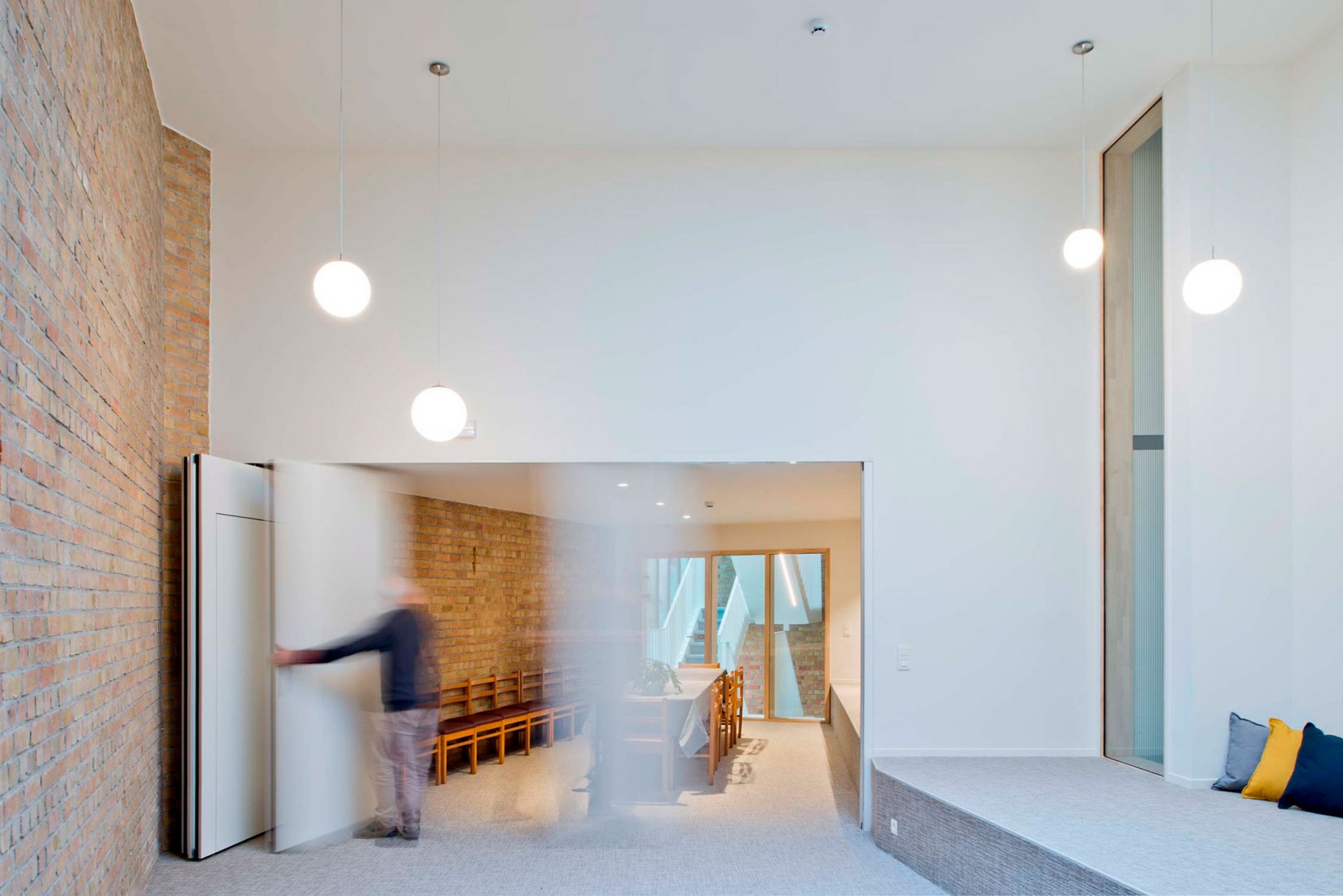 Dialogue and conversion into a place of worship. Blaisant church by B ...