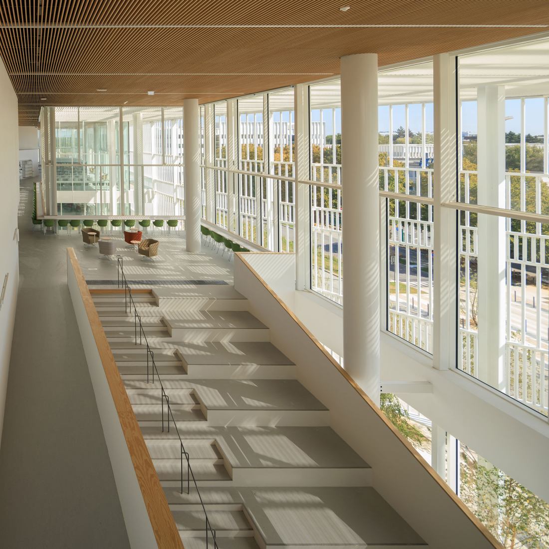 A journey of permeable spaces. LUMEN University of Saclay by Beaudouin ...