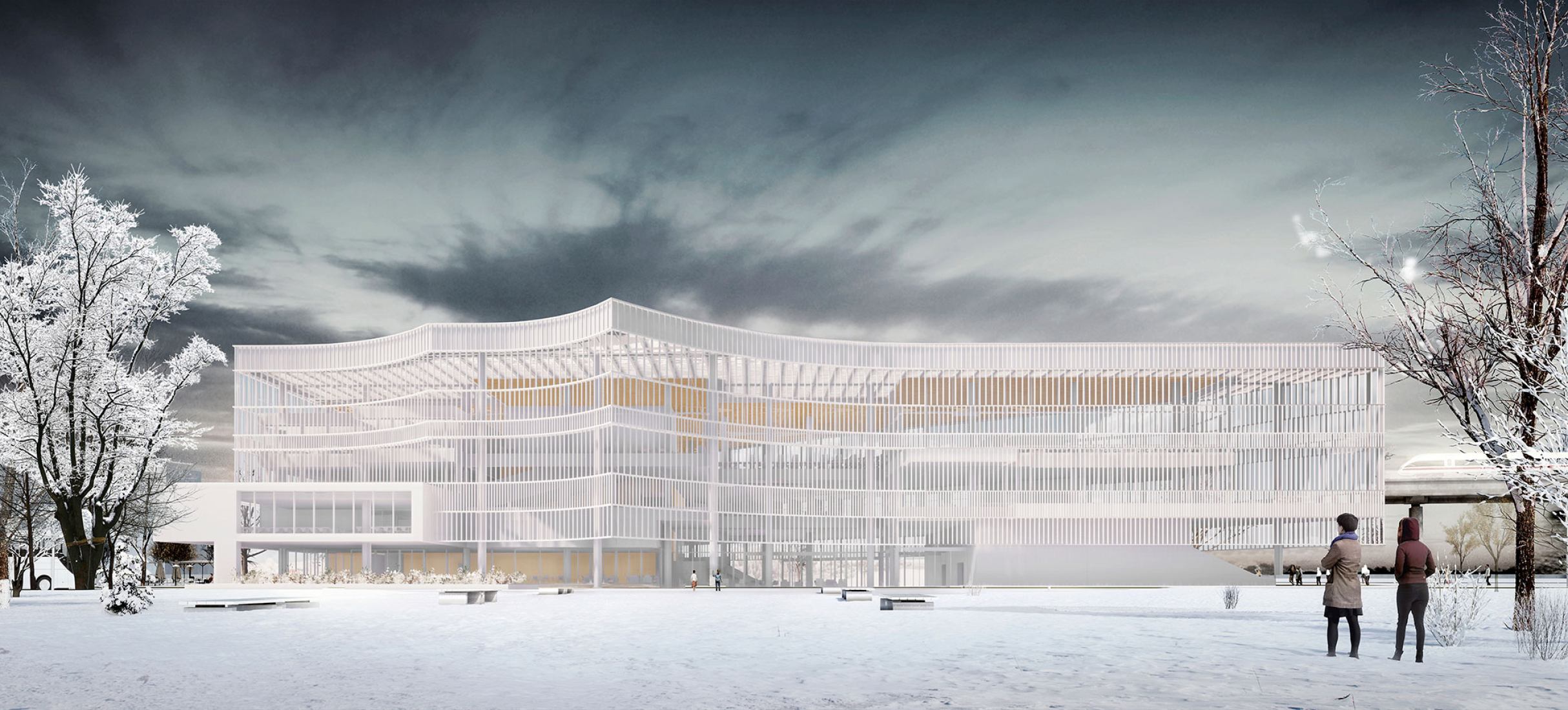 A journey of permeable spaces. LUMEN University of Saclay by Beaudouin ...