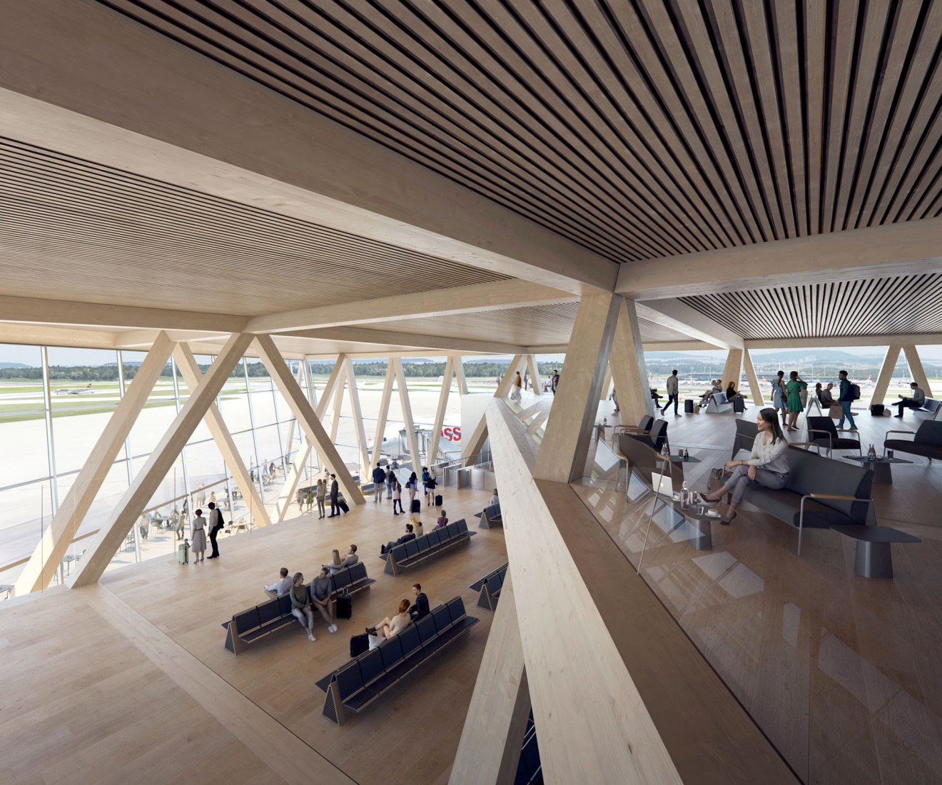 El equipo BIG+HOK gana el concurso del aeropuerto de Zúrich con una ...
