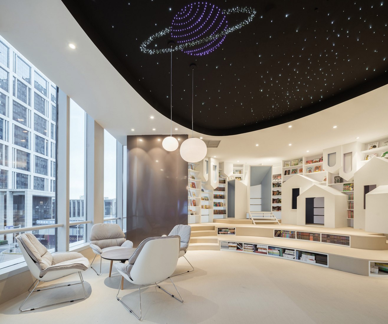 Metal rainbow and 4 amazing spaces, Zhongshu Bookstore by Wutopia Lab ...