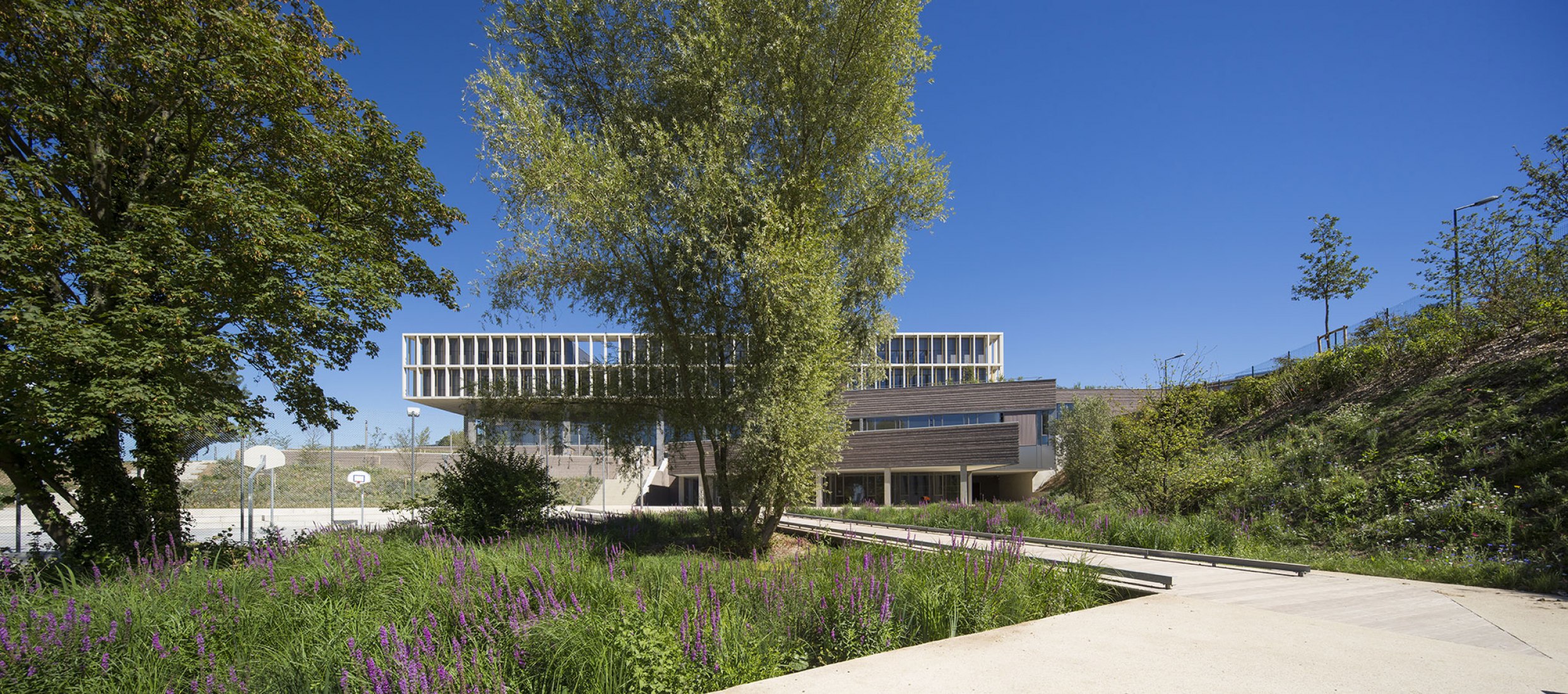 The International High School of Paris viewpoint towards the city by ...
