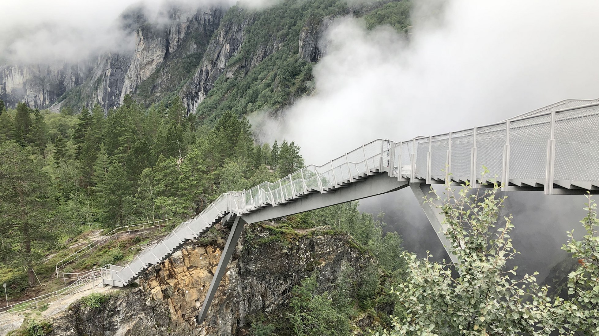 Opening. Vøringsfossen Waterfall Step Bridge by Carl-Viggo Hølmebakk ...