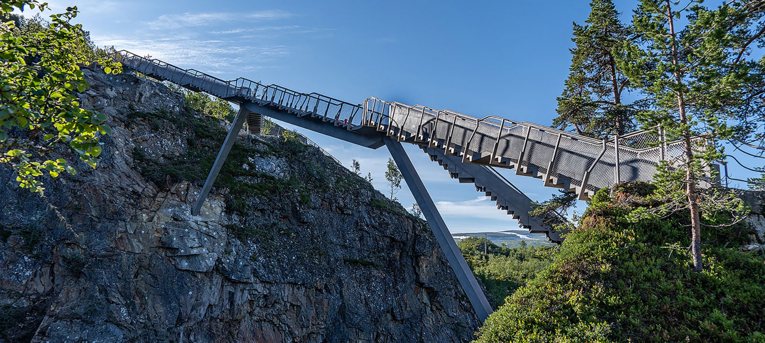 Opening. Vøringsfossen Waterfall Step Bridge by Carl-Viggo Hølmebakk ...