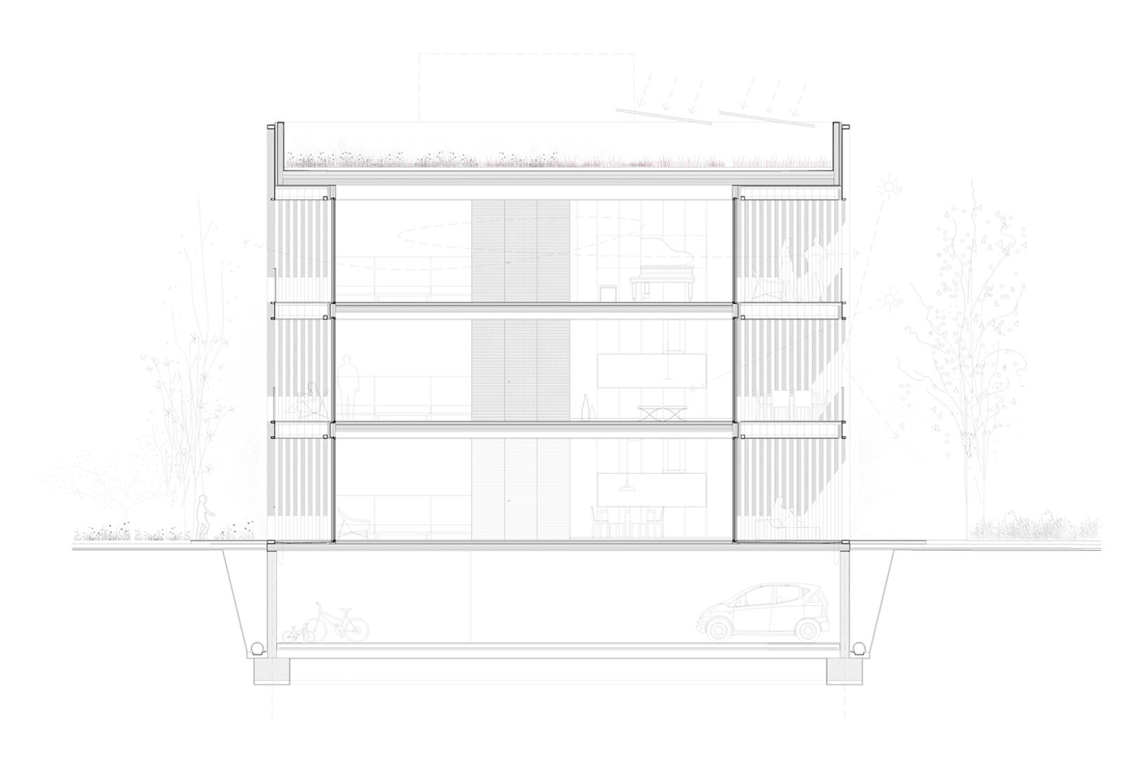 Refurbishment and extension of small multi-family building. MA House by ...